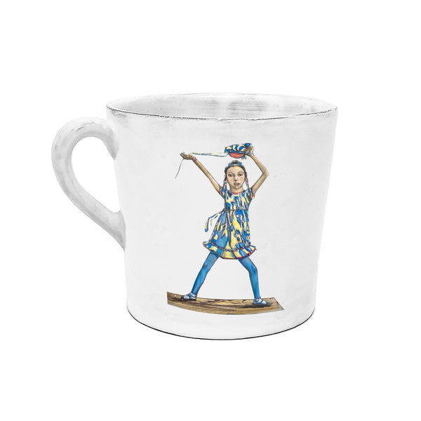 Dancer mug with handle | Handmade ceramic mug | CARRON Paris