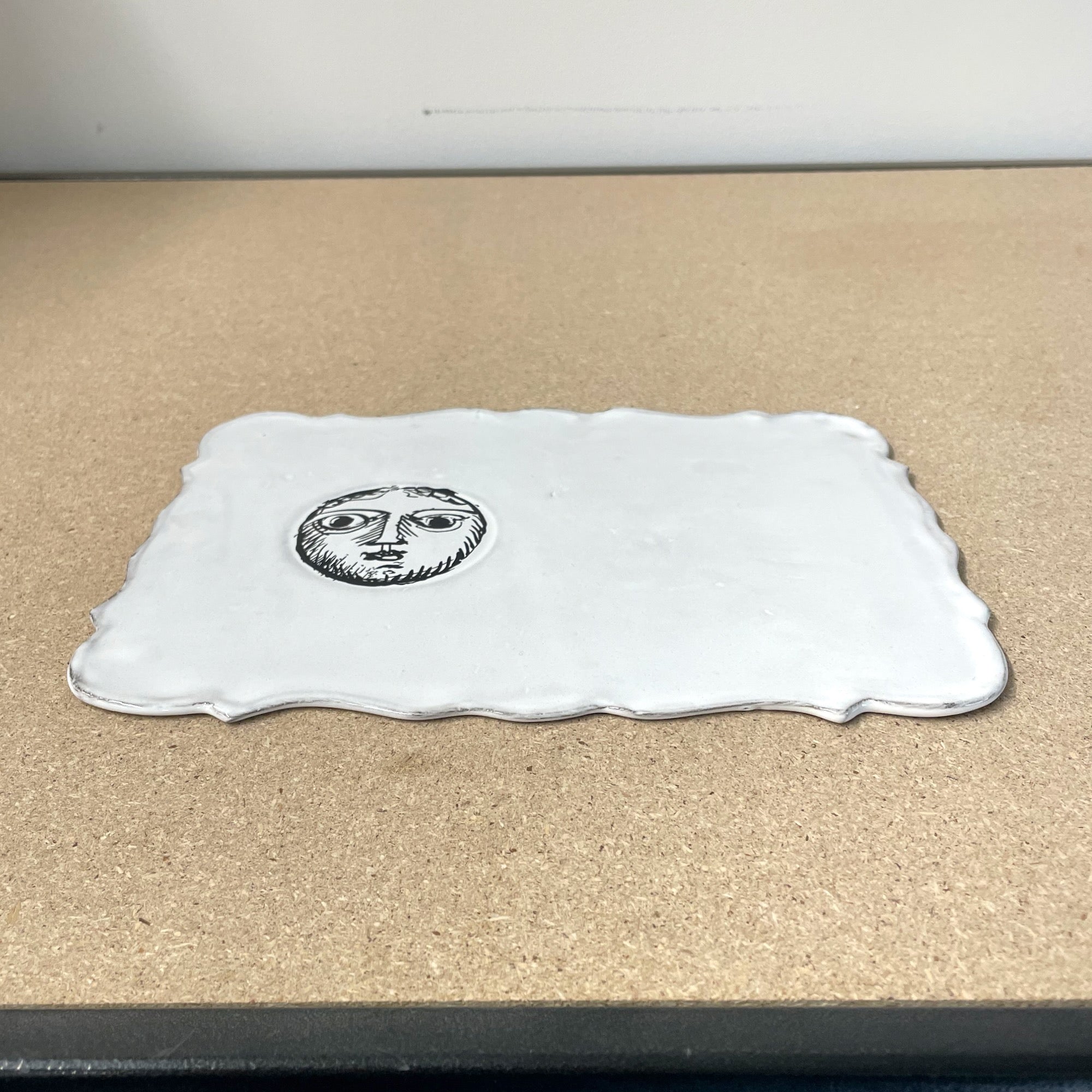 Pierre Carron rectangular saucer illustrated | CARRON Paris