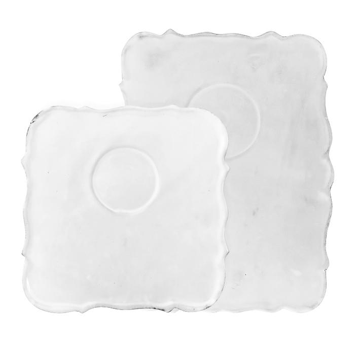Handmade Apolline saucer | Handmade French ceramic saucer | CARRON Paris
