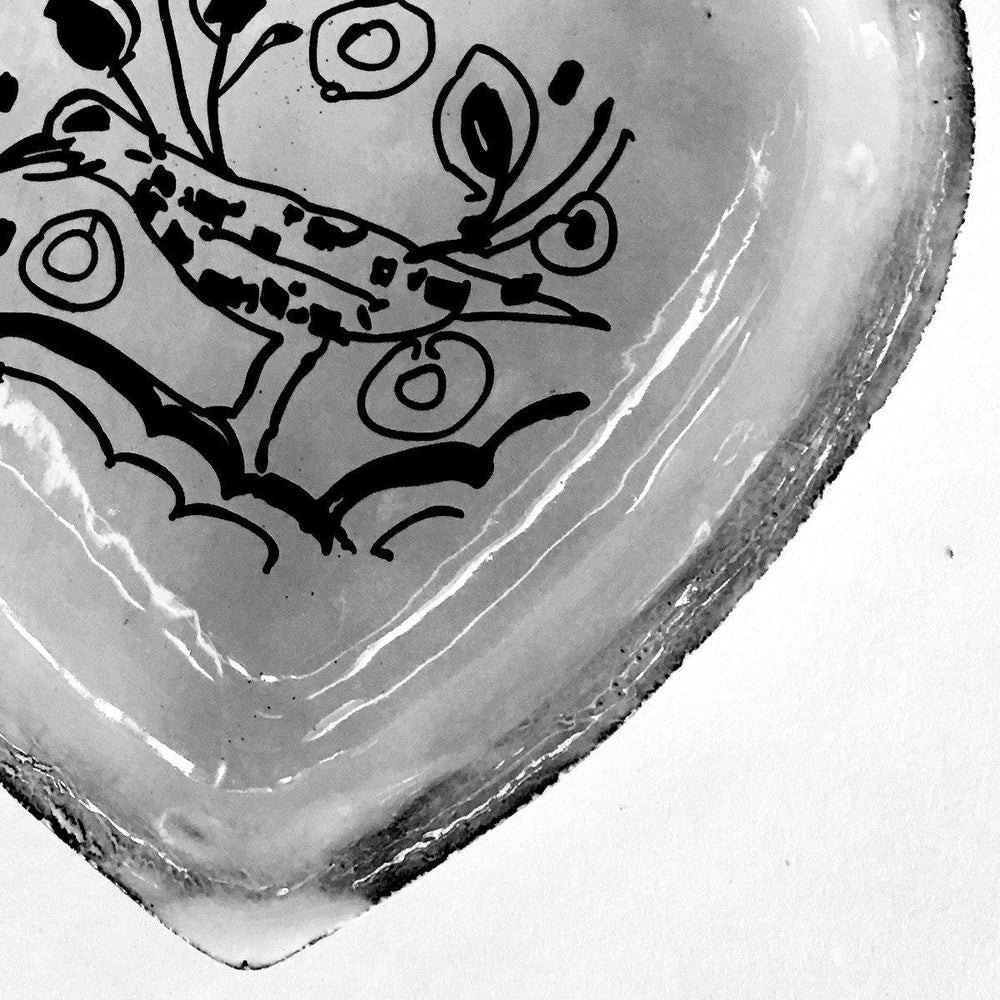 Pierre Carron ceramic heart dish | CARRON Paris